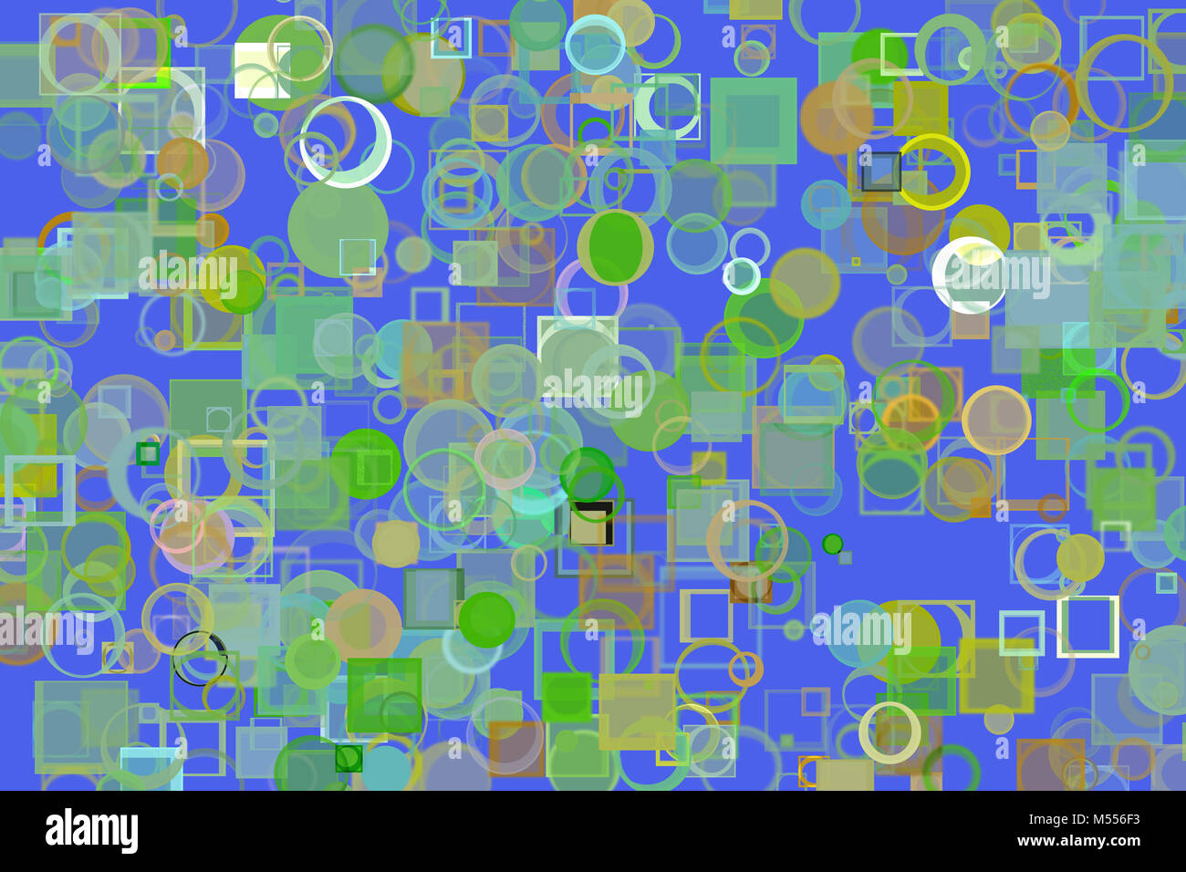 Random circle, square & rectangle shape, digital generative art for ...