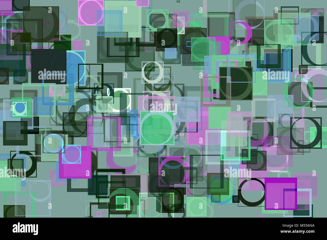 Random square shape, digital generative art for design texture ...