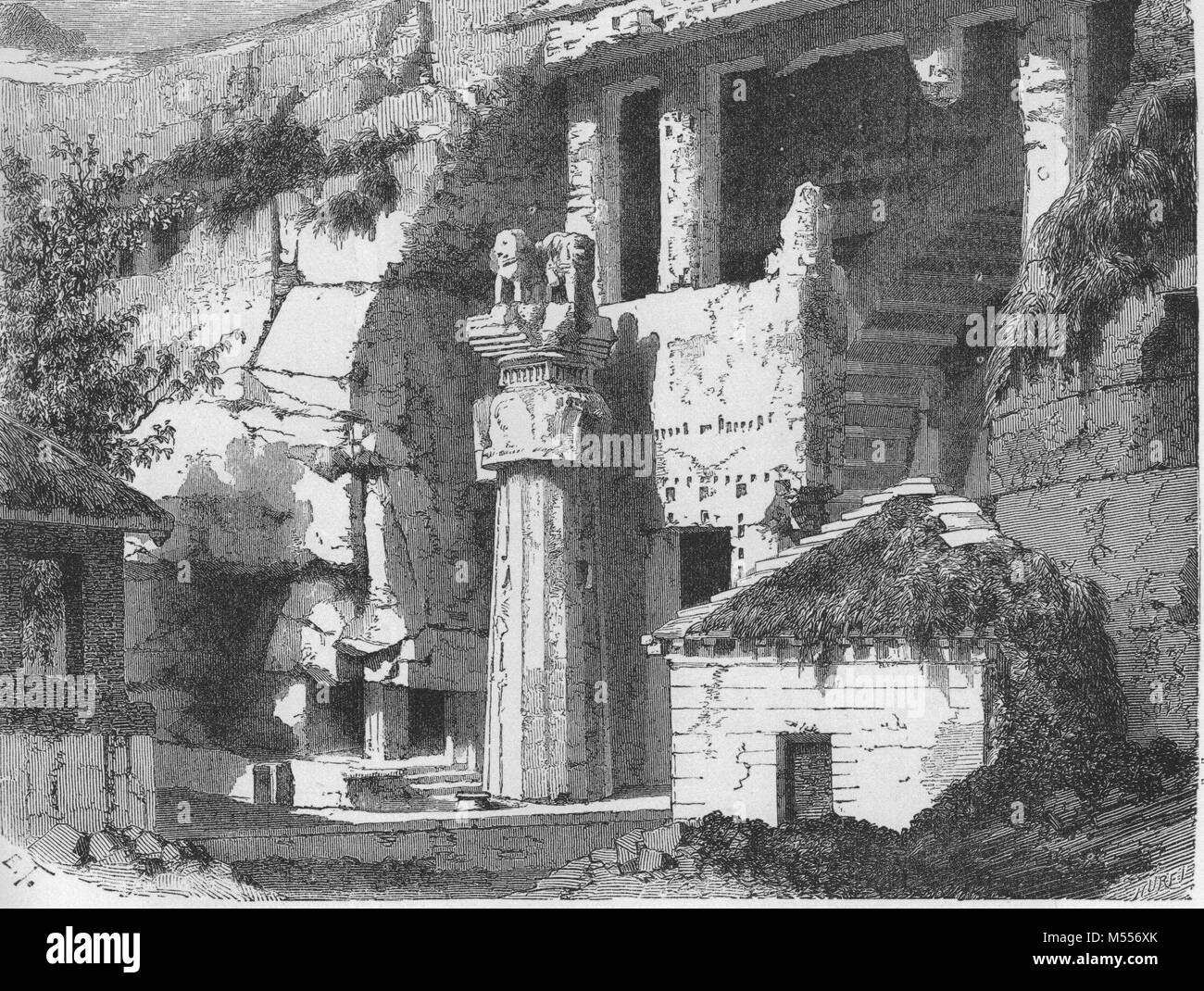 Karli cave india Black and White Stock Photos & Images - Alamy