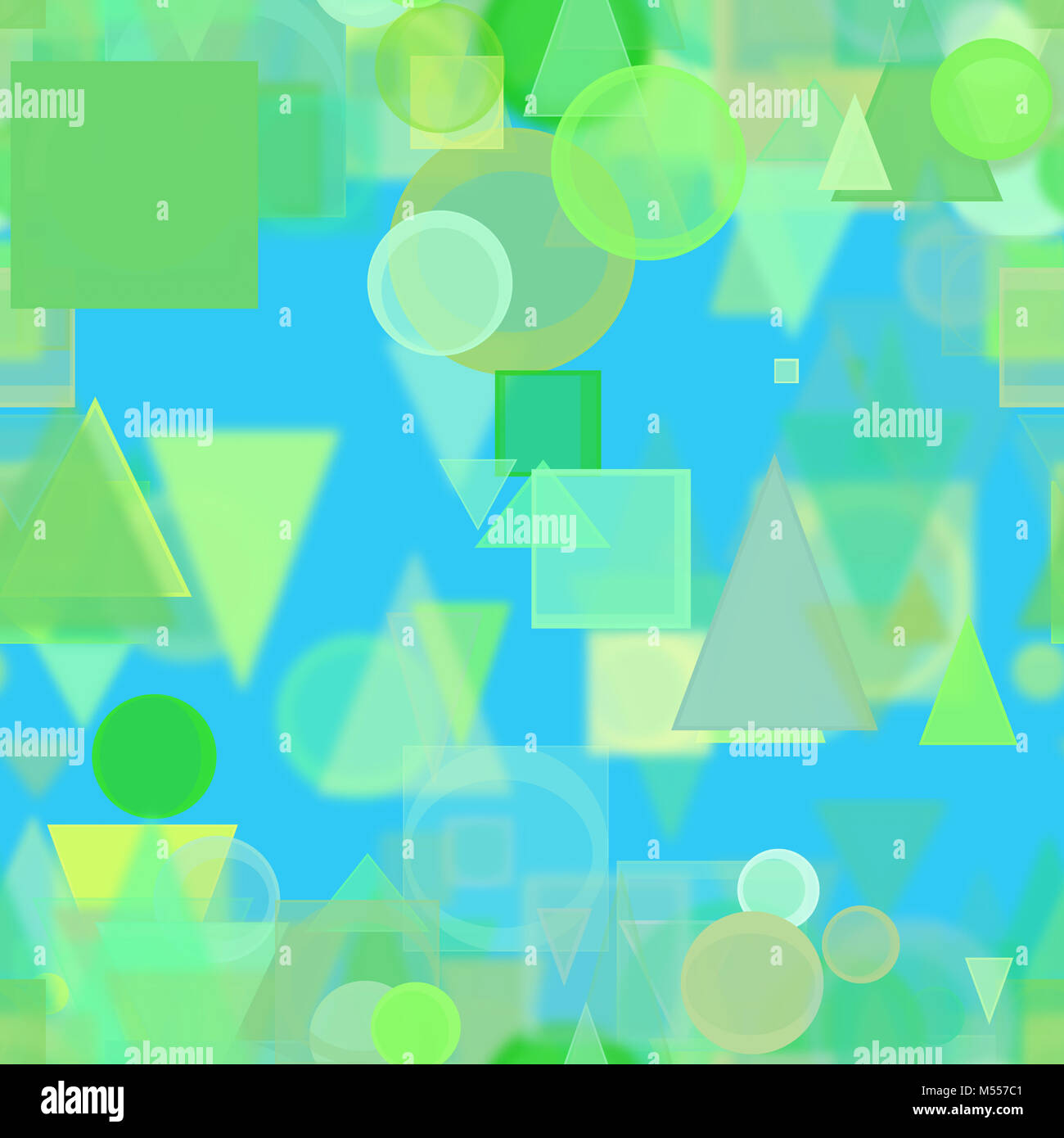 Seamless pattern, Random circle, square, rectangle & triangle shape ...