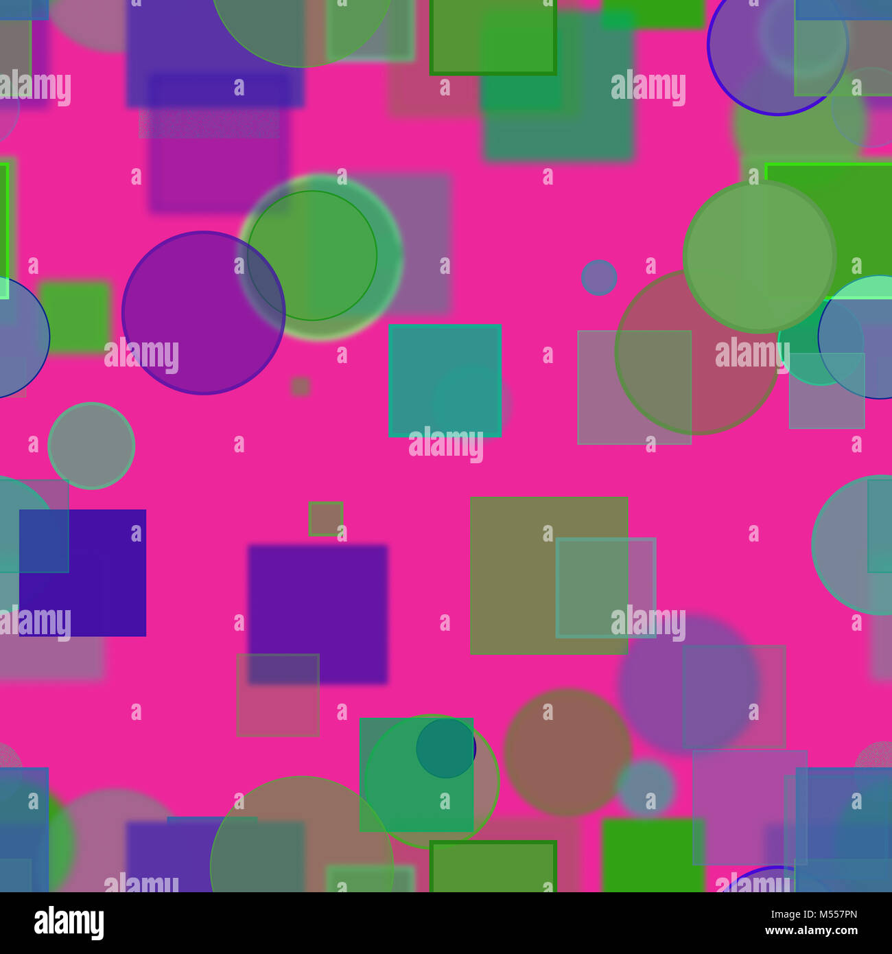 Seamless pattern, Random circle, square & rectangle shape, digital ...