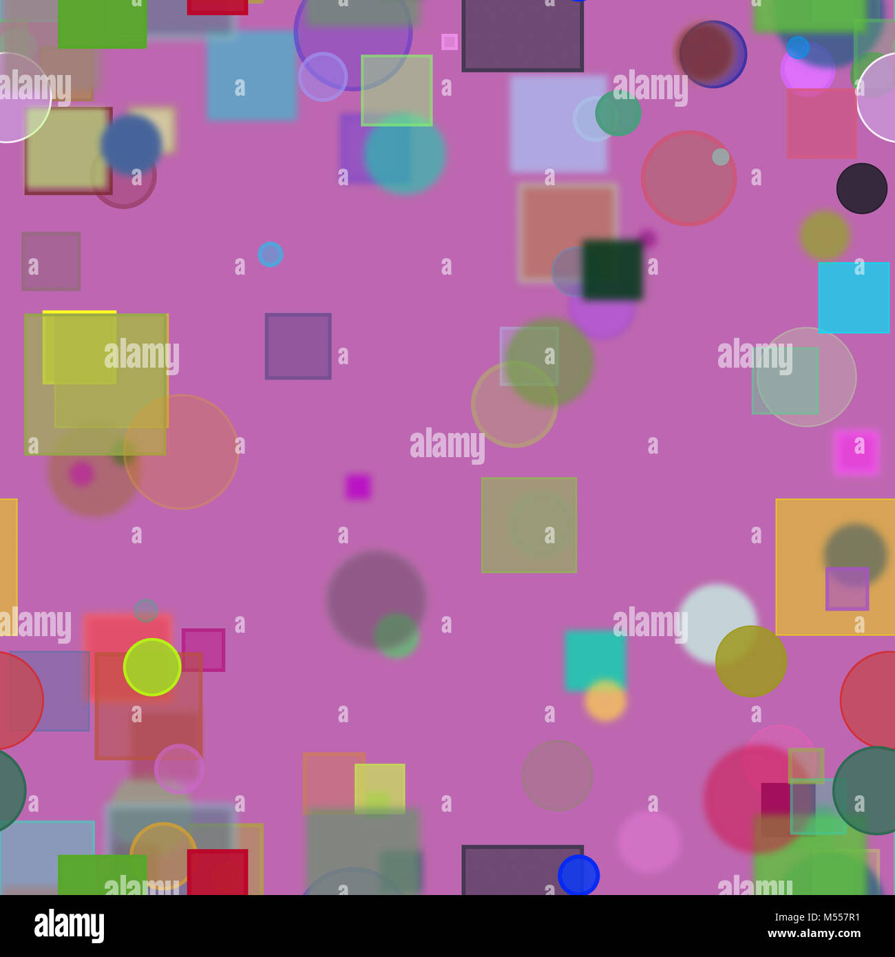 Seamless pattern, Random circle, square & rectangle shape, digital ...