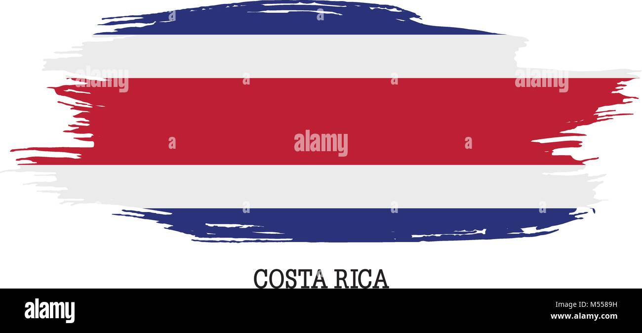 Costa rica national flag grunge Stock Vector Images - Alamy
