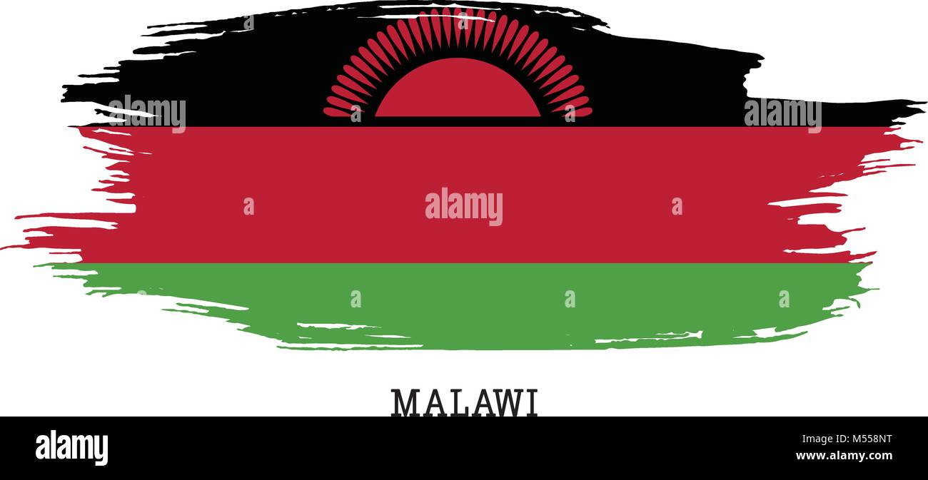 Malawi flag vector grunge paint stroke Stock Vector Image & Art - Alamy