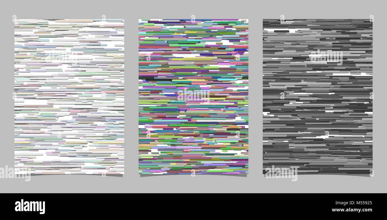 Abstract horizontal stripe background page template sets Stock Vector ...