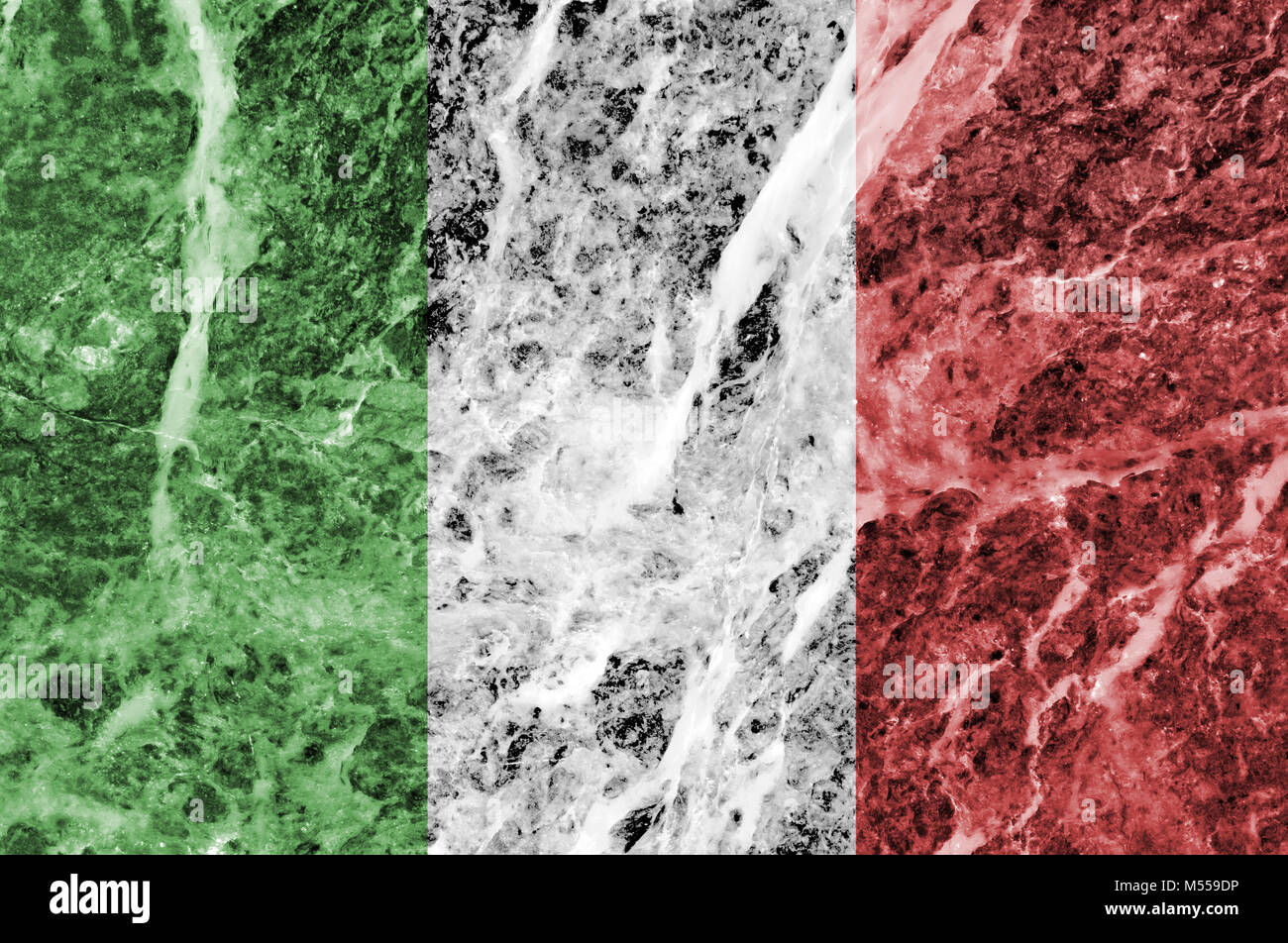 National flag of Italy on a marble texture Stock Photo - Alamy