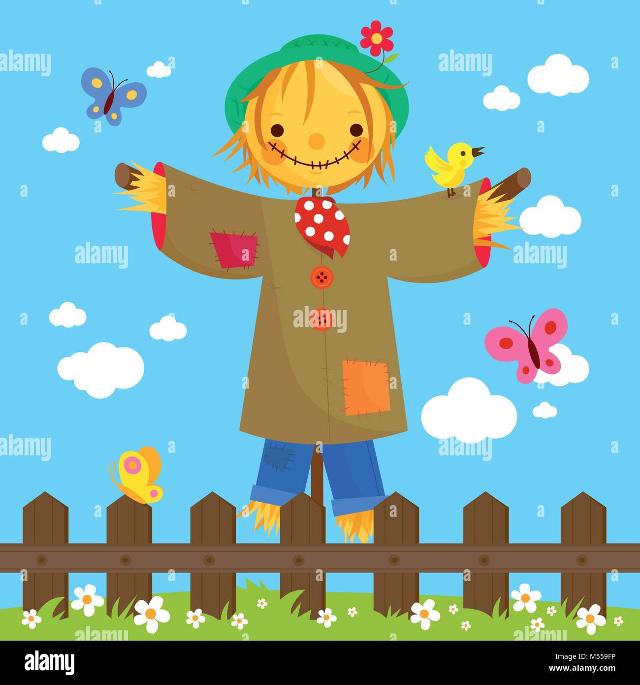 Scarecrow cartoon hi-res stock photography and images - Alamy