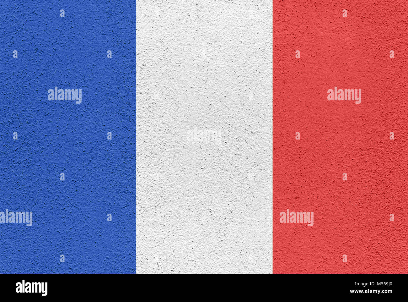 French flag painted on an exterior wall of a building Stock Photo - Alamy