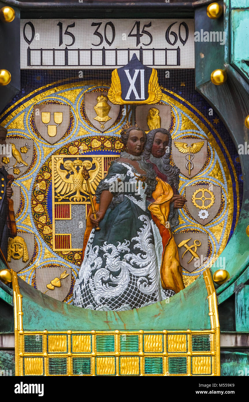 Ankeruhr vienna clock hi-res stock photography and images - Alamy