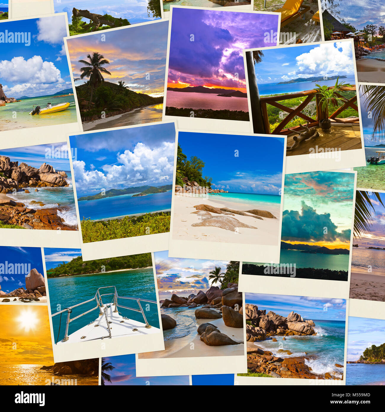 Stack of summer beach shots Stock Photo - Alamy