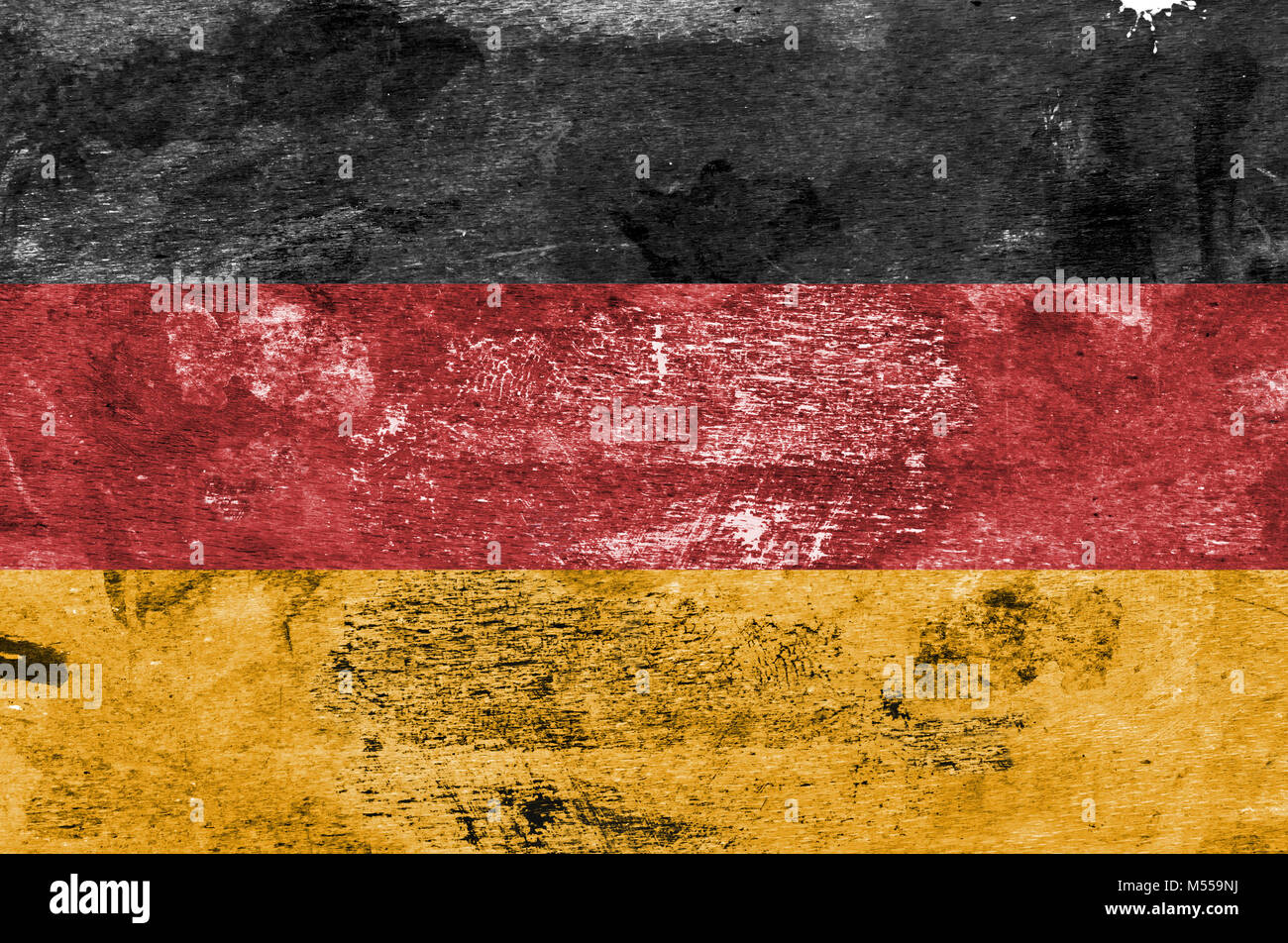 Flag of Germany on a paint stained background Stock Photo - Alamy