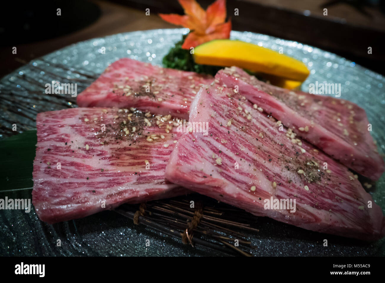 High grade premium wagyu beef in Tokyo Japan Stock Photo - Alamy