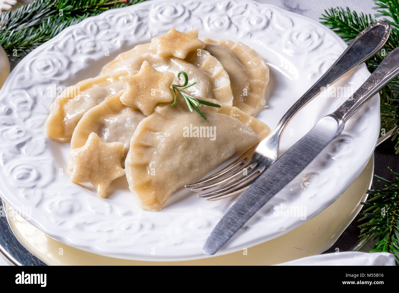 traditional christmas pierogi Stock Photo - Alamy