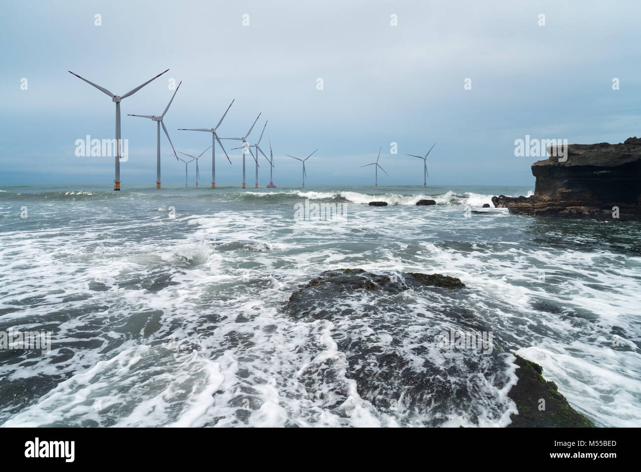 offshore wind farm Stock Photo - Alamy