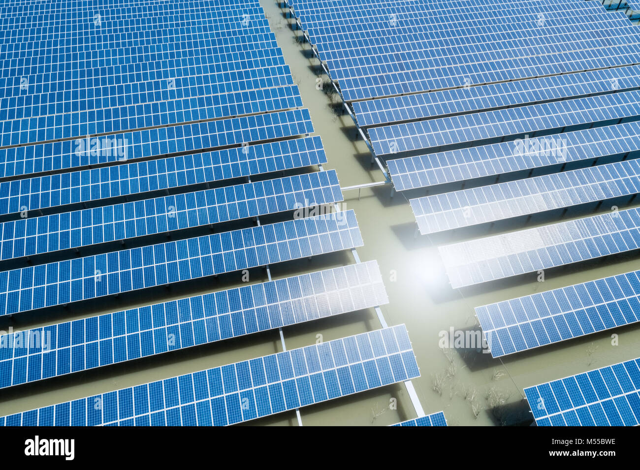 Solar power plant aerial hi-res stock photography and images - Alamy