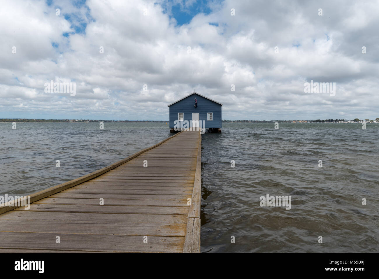 Blue boat house perth hi-res stock photography and images - Alamy