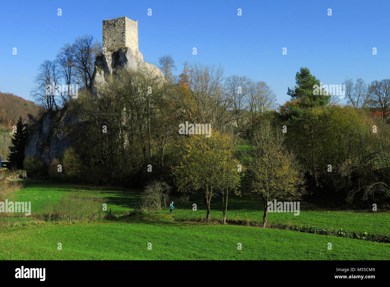 Danube valley; ruin Dietfurt; Germany Stock Photo - Alamy