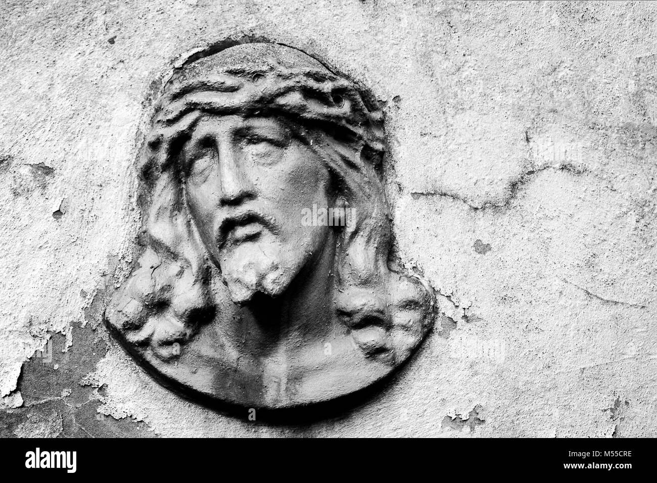 Jesus Christ Black And White Face