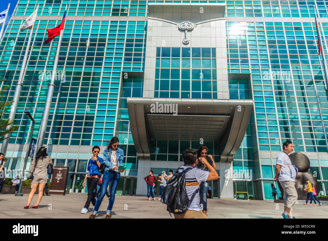 Taipei, Taiwan - November 22, 2015: Taipei 101 tower, view from the ...