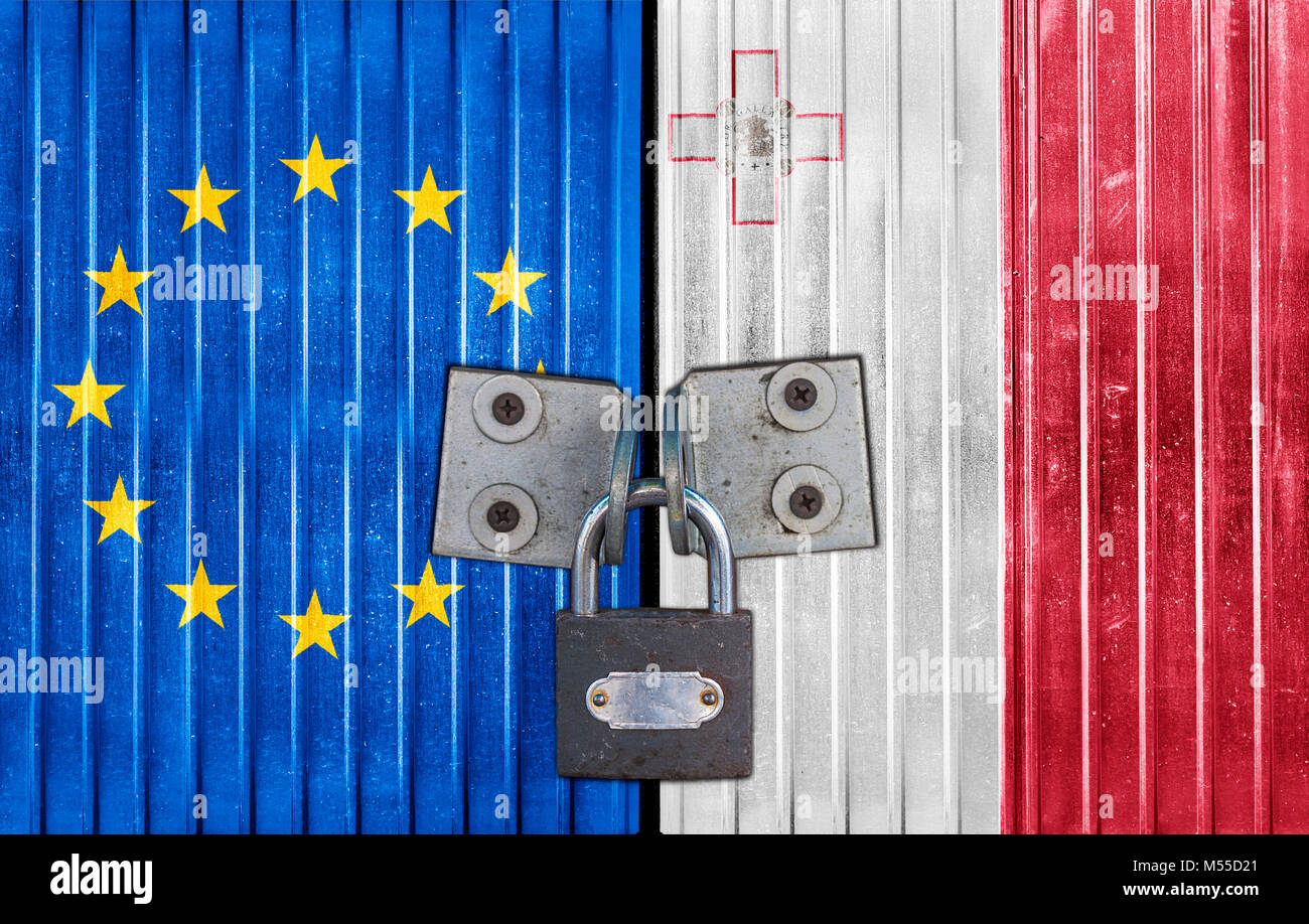 European union malta flag on hi-res stock photography and images - Alamy