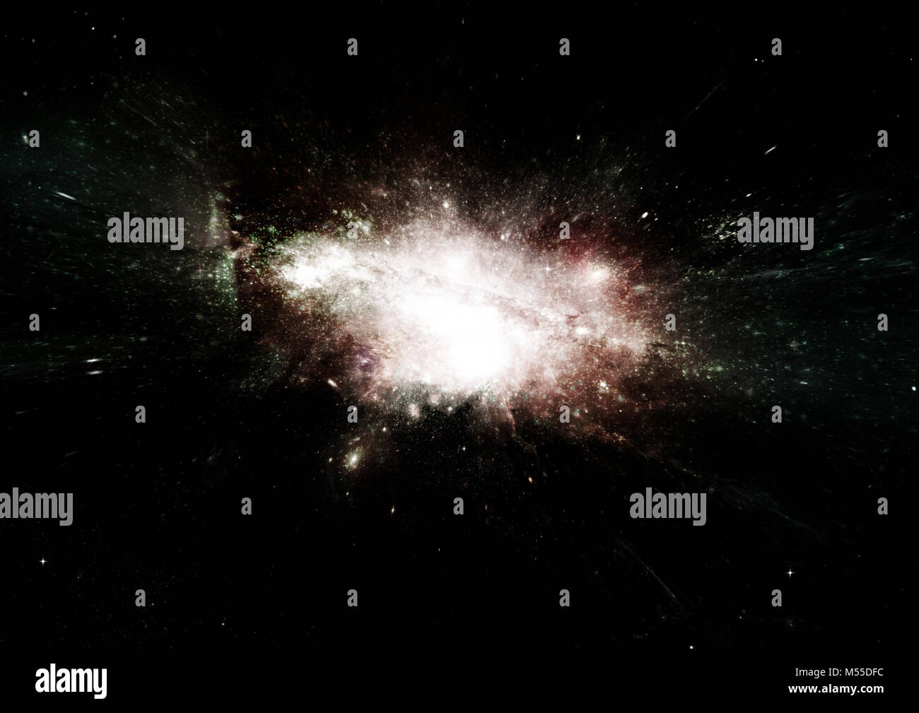 Stars, dust and gas nebula in a far galaxy Stock Photo - Alamy