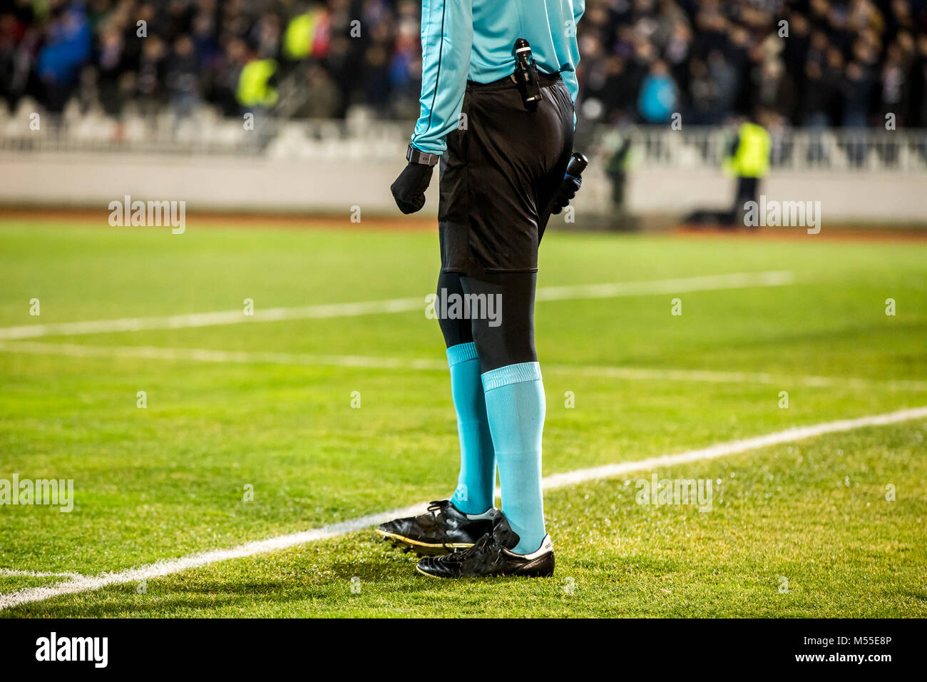 Football linesman official flag referees assistant hi-res stock ...