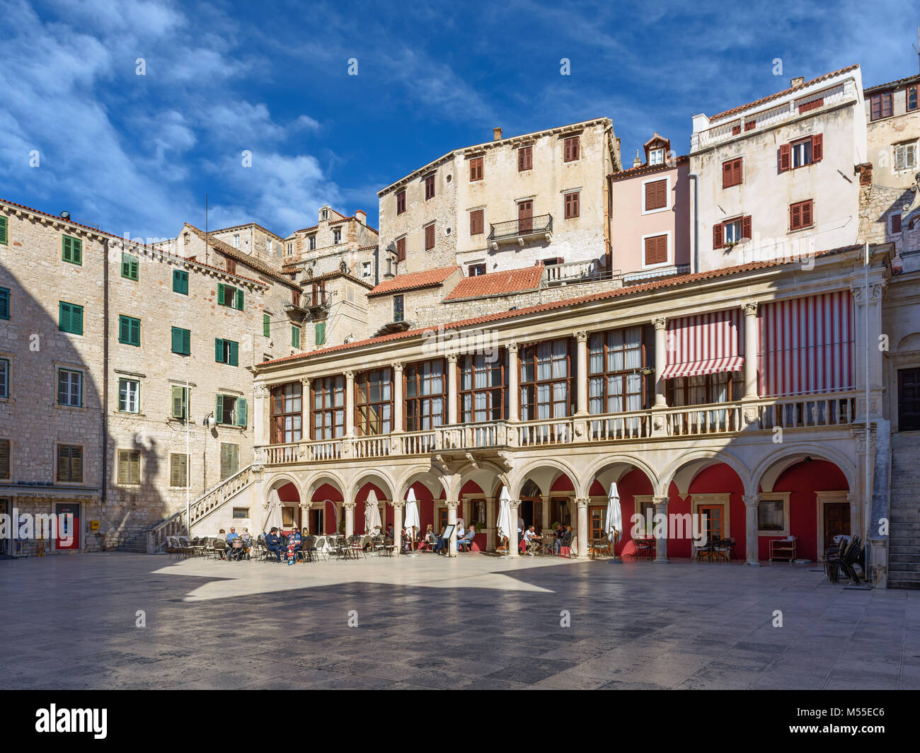Town Hall at Republic square, Sibenik, Croatia Stock Photo - Alamy