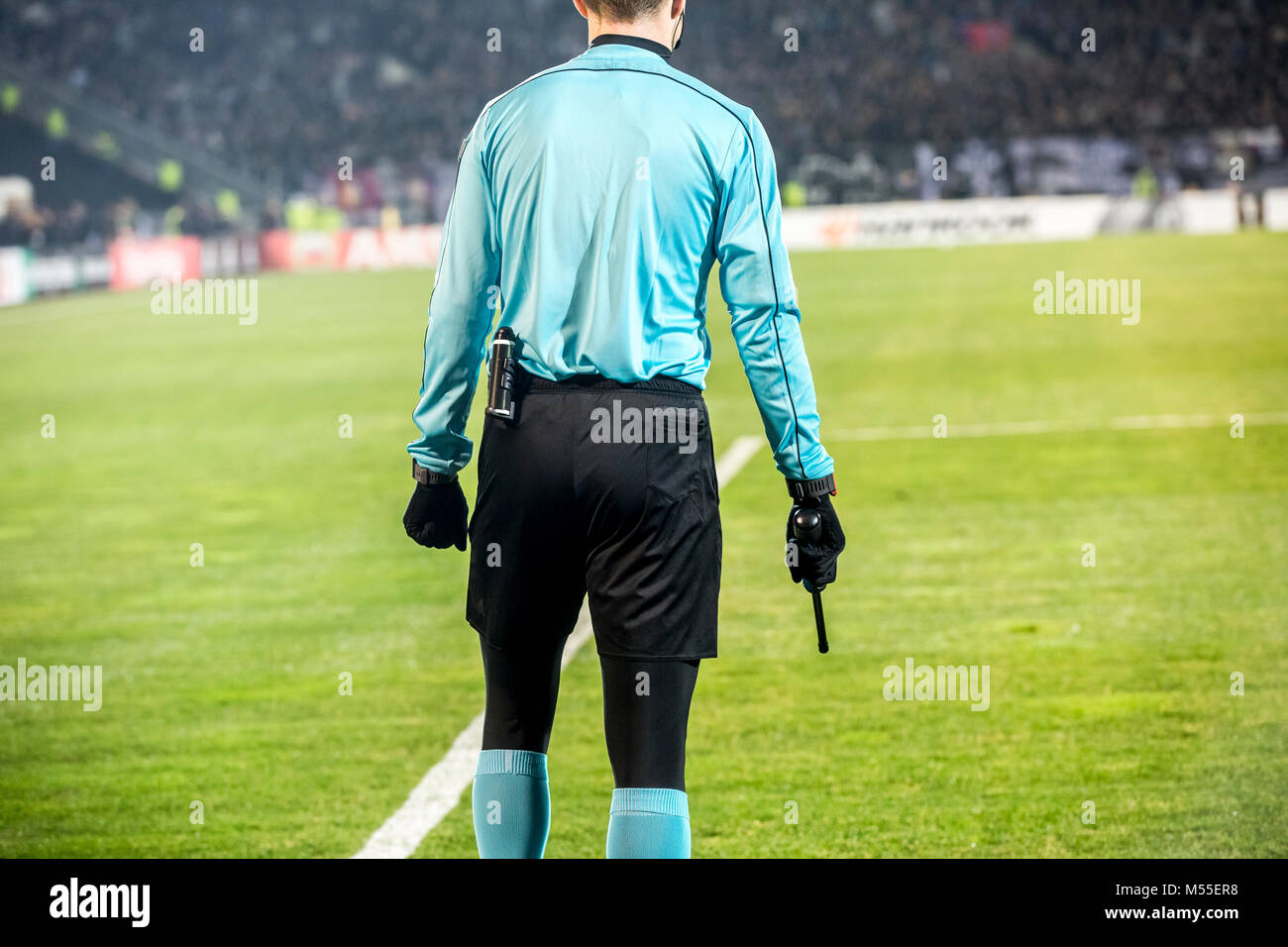 Detail of assistant referees flag hi-res stock photography and images ...