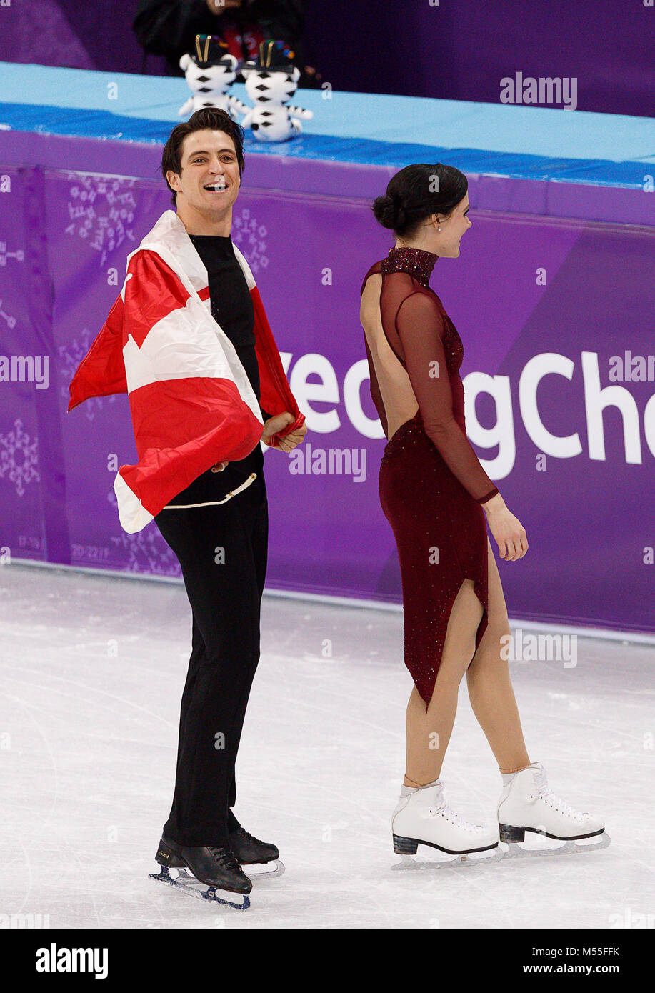 Gangneung, South Korea. 20th Feb, 2018. Figure skaters Tessa Virtue and ...