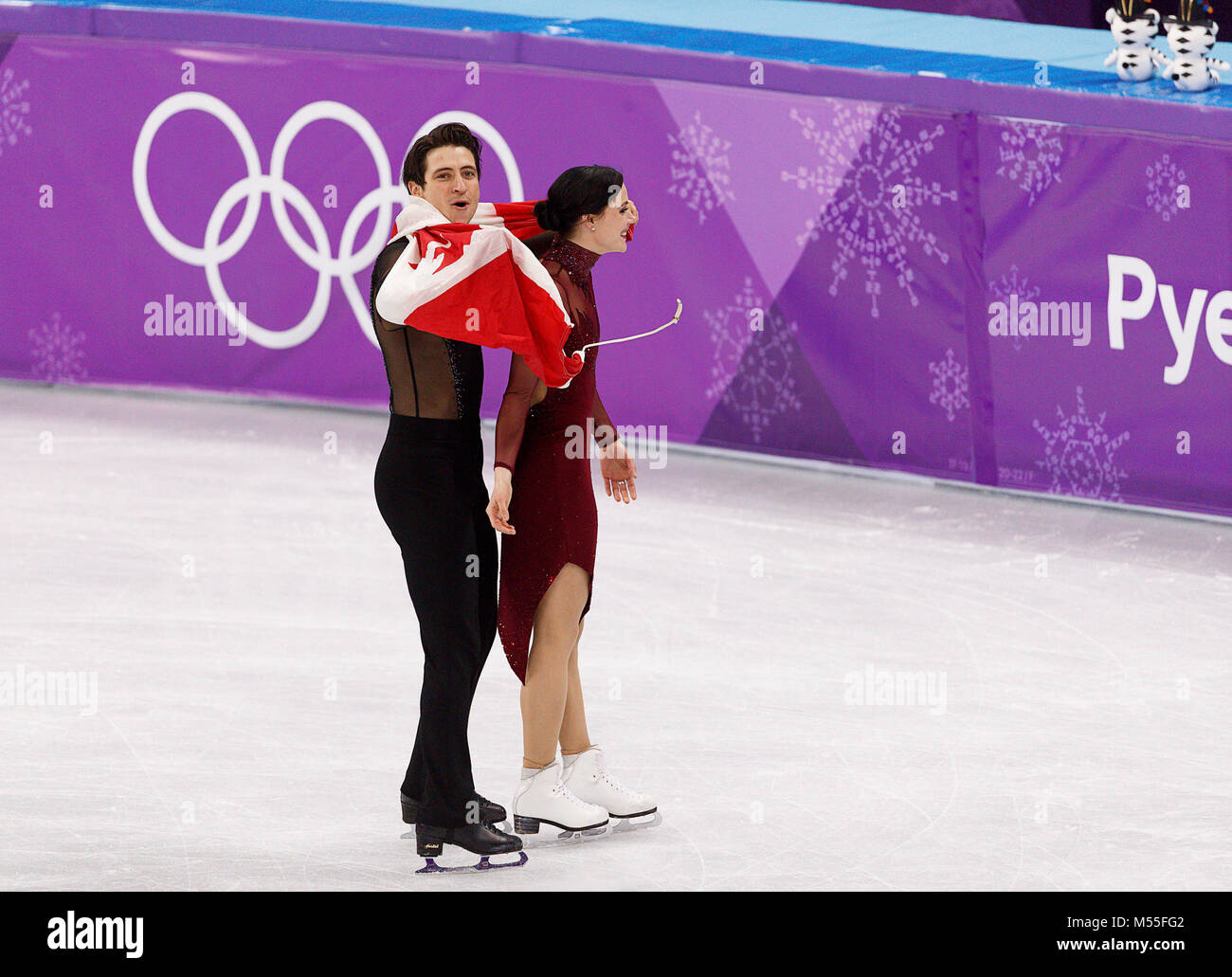 Gangneung, South Korea. 20th Feb, 2018. Figure skaters Tessa Virtue and ...