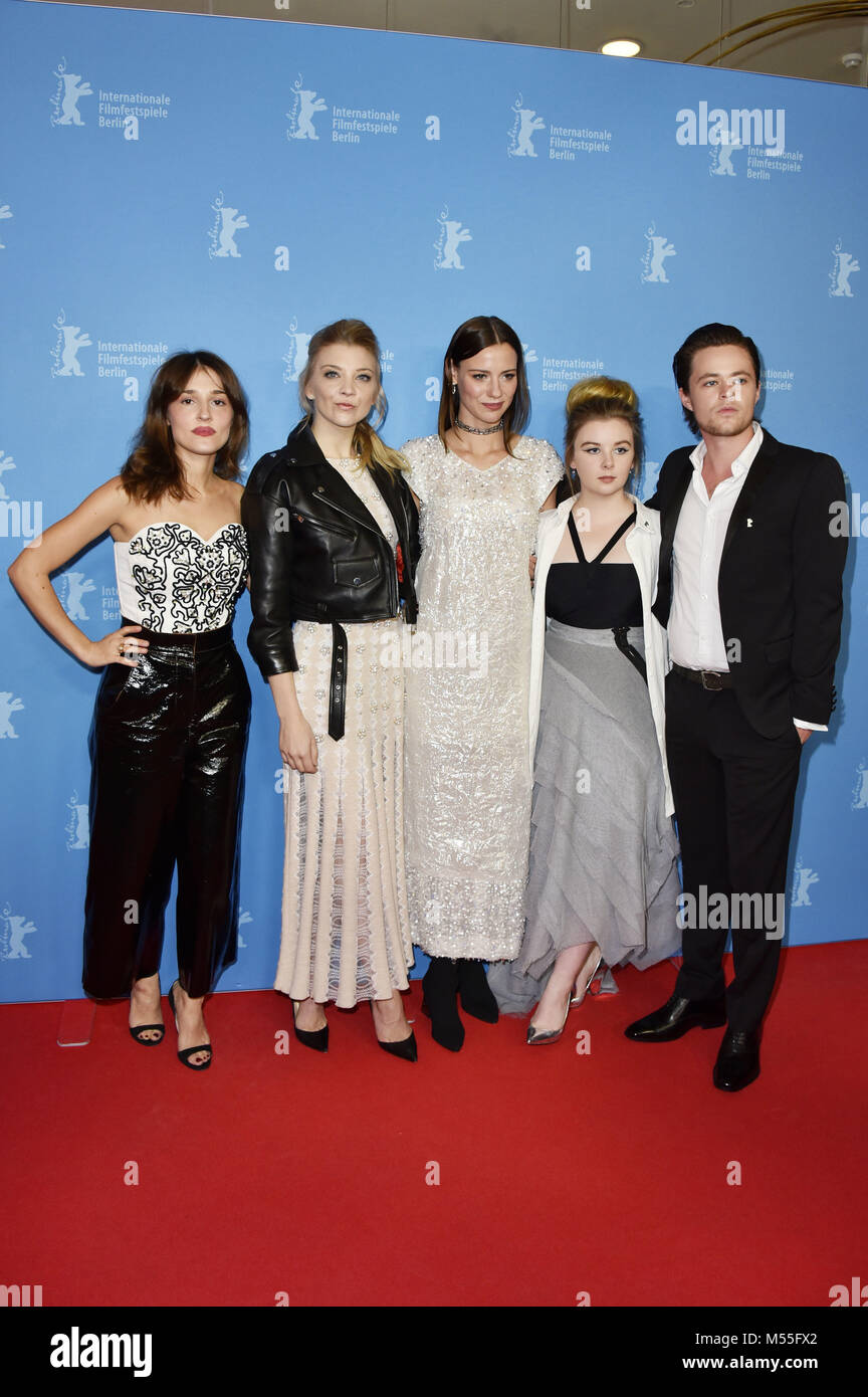 Berlin, Germany. 19th Feb, 2018. Lola Bessis, Natalie Dormer, Lily ...