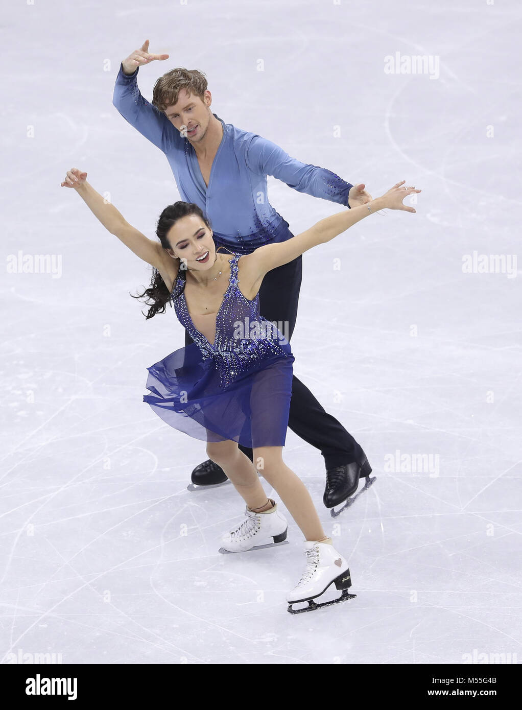 Pyeongchang, South Korea. 20th Feb, 2018. Madison Chock (Front) and ...