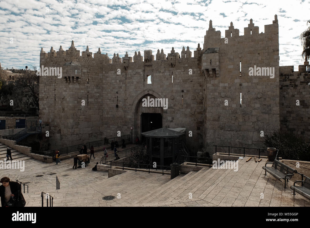Jerusalem, Israel. 20th February, 2018. A watchtower type of structure ...