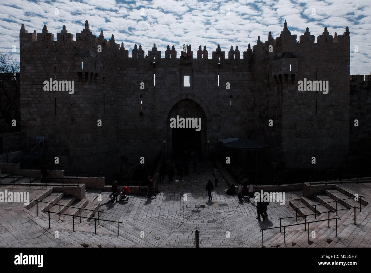 Jerusalem, Israel. 20th February, 2018. A watchtower type of structure ...