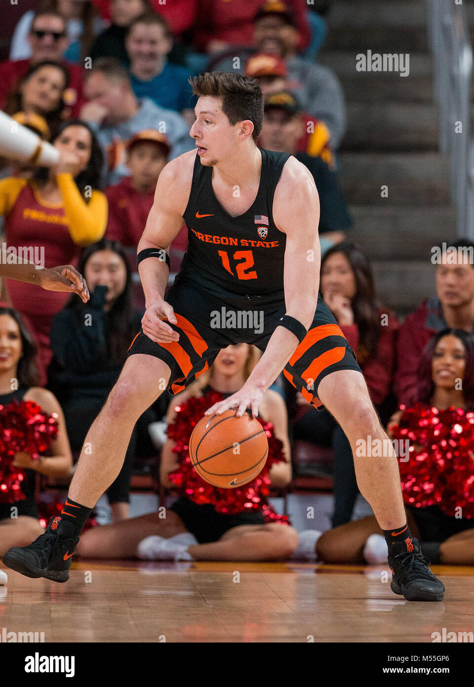 Los Angeles, CA, USA. 17th Feb, 2018. Oregon State forward (12) Drew ...