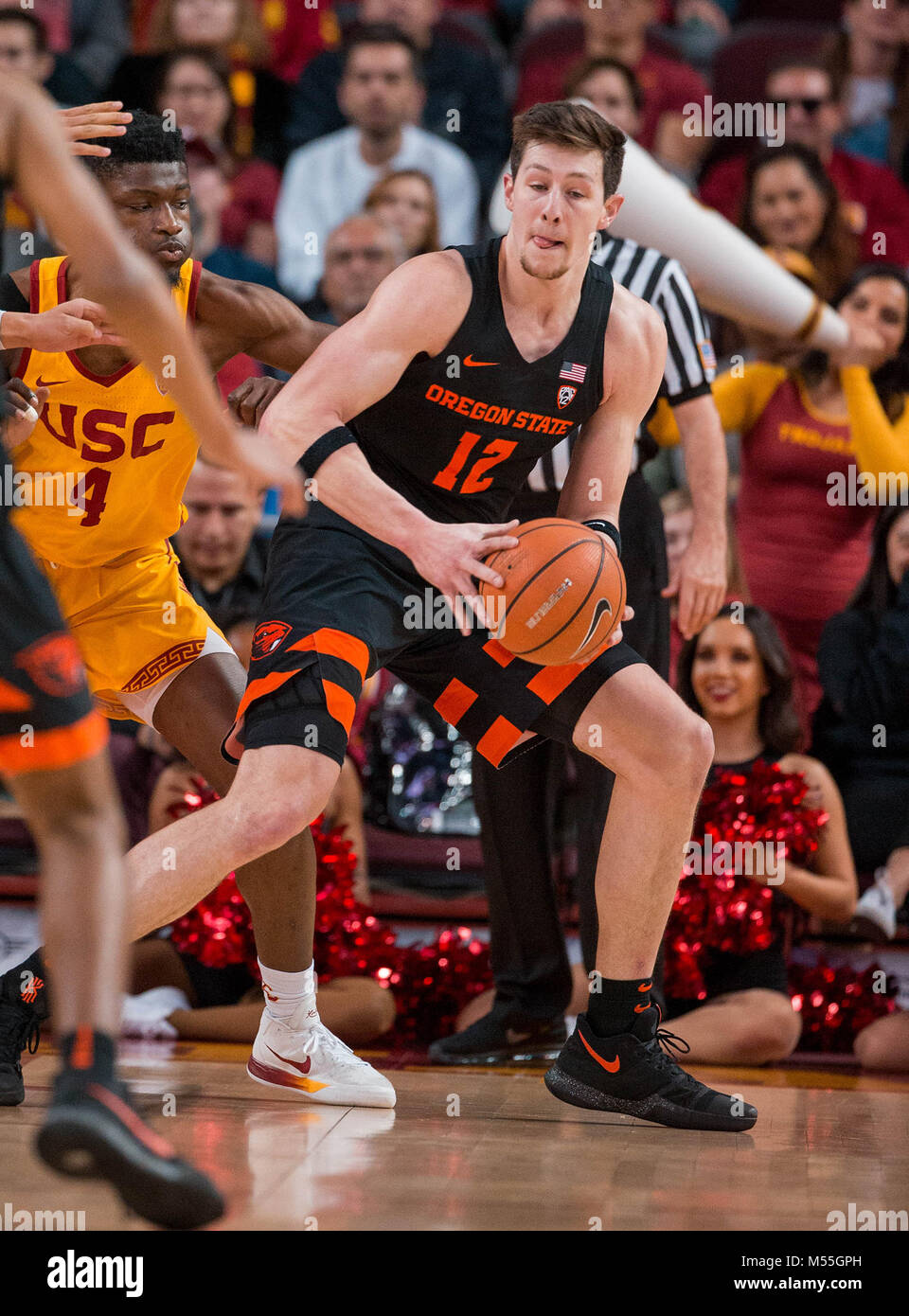 Los Angeles, CA, USA. 17th Feb, 2018. Oregon State forward (12) Drew ...