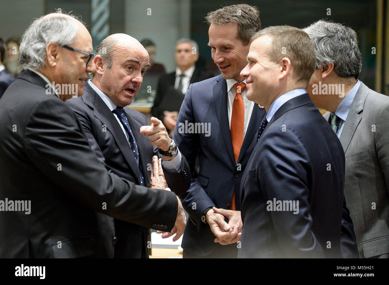(L-R) Malta Finance Minister Edward Scicluna, newly elected vice ...