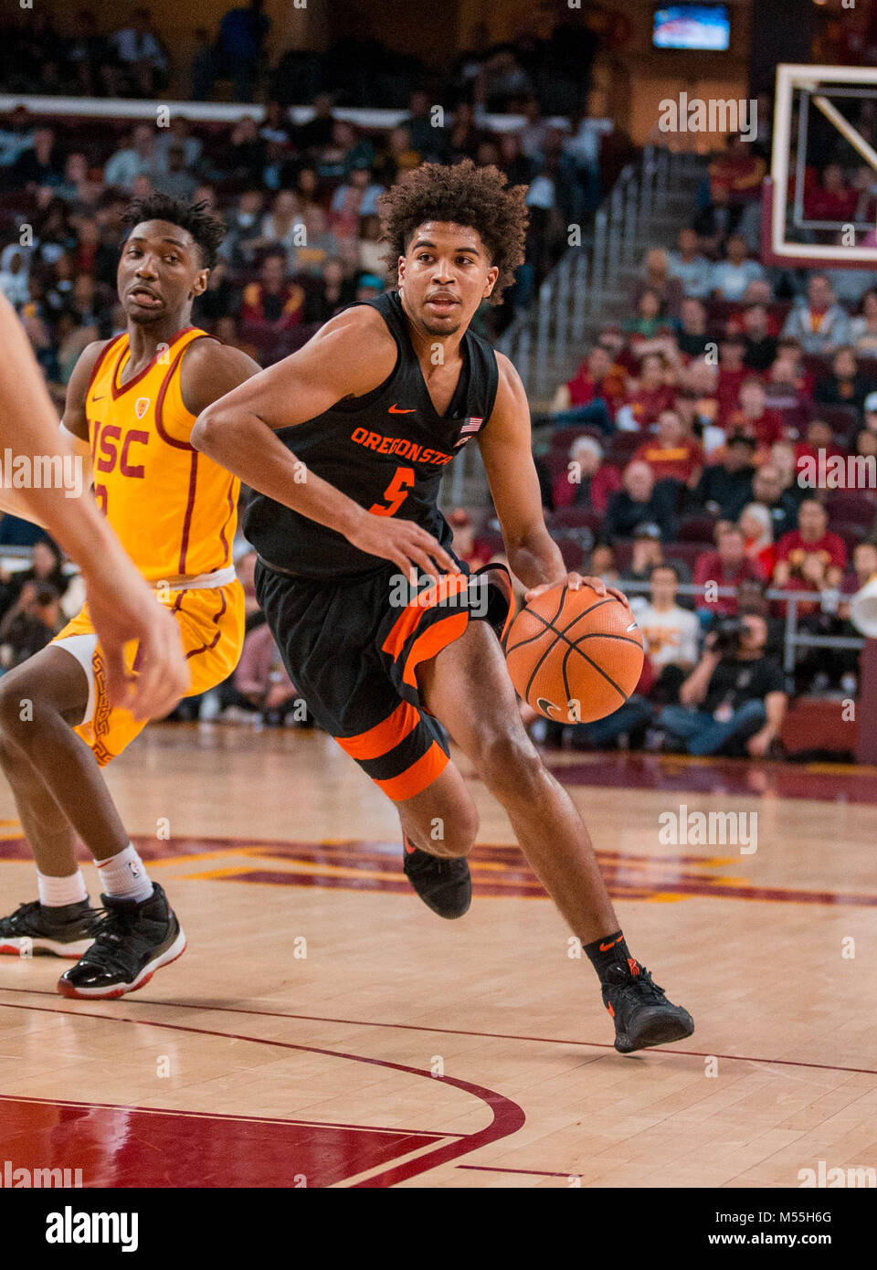 Los Angeles, CA, USA. 17th Feb, 2018. Oregon State guard (5) Ethan ...