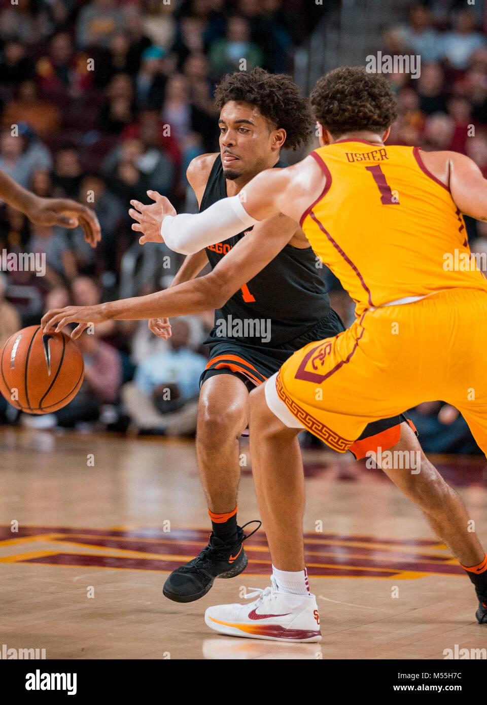 Los Angeles, CA, USA. 17th Feb, 2018. Oregon State guard (1) Stephen ...