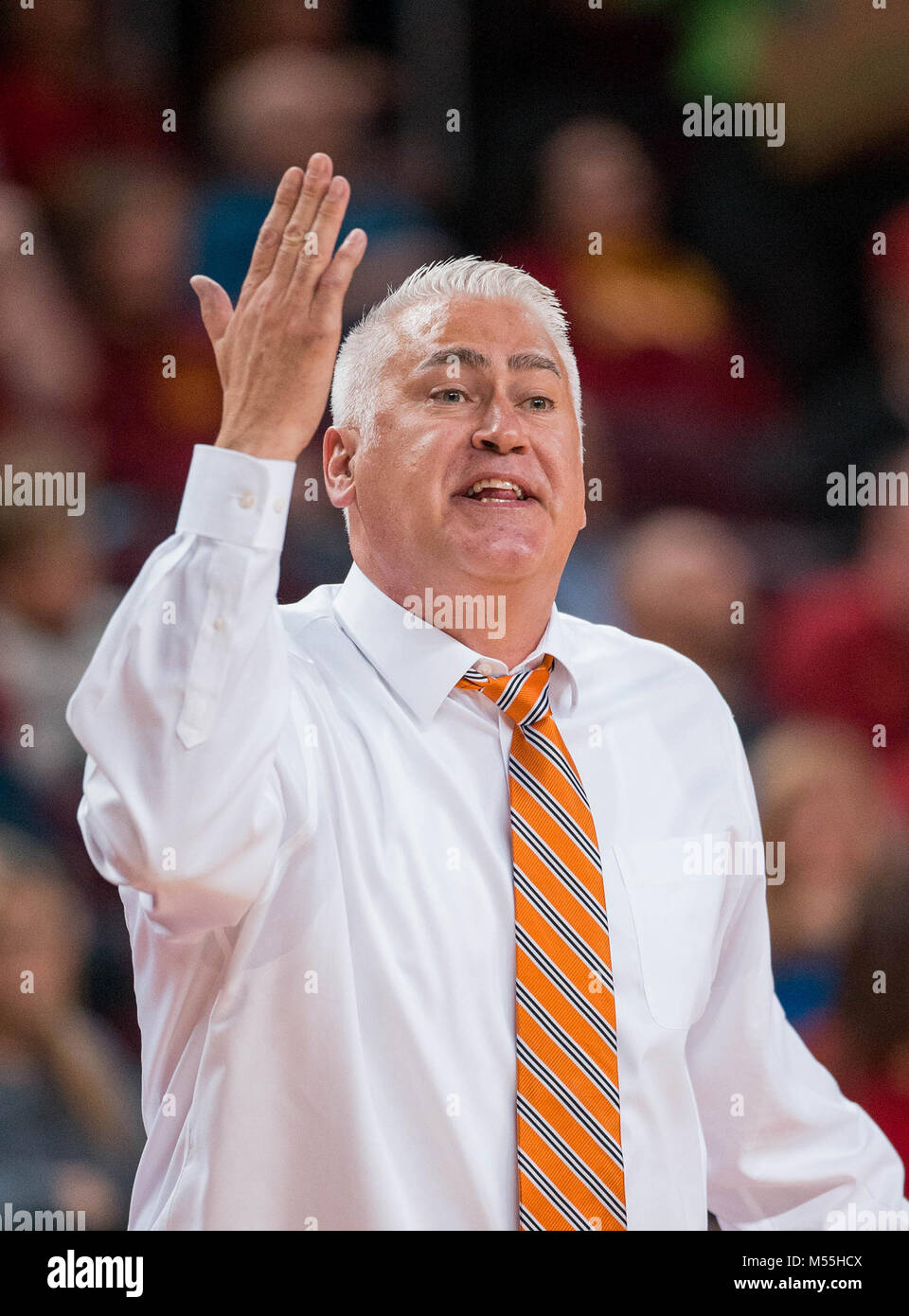 Los Angeles, CA, USA. 17th Feb, 2018. Oregon State coach Wayne Tinkle ...
