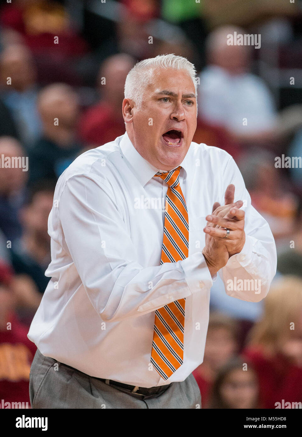 Los Angeles, CA, USA. 17th Feb, 2018. Oregon State coach Wayne Tinkle ...