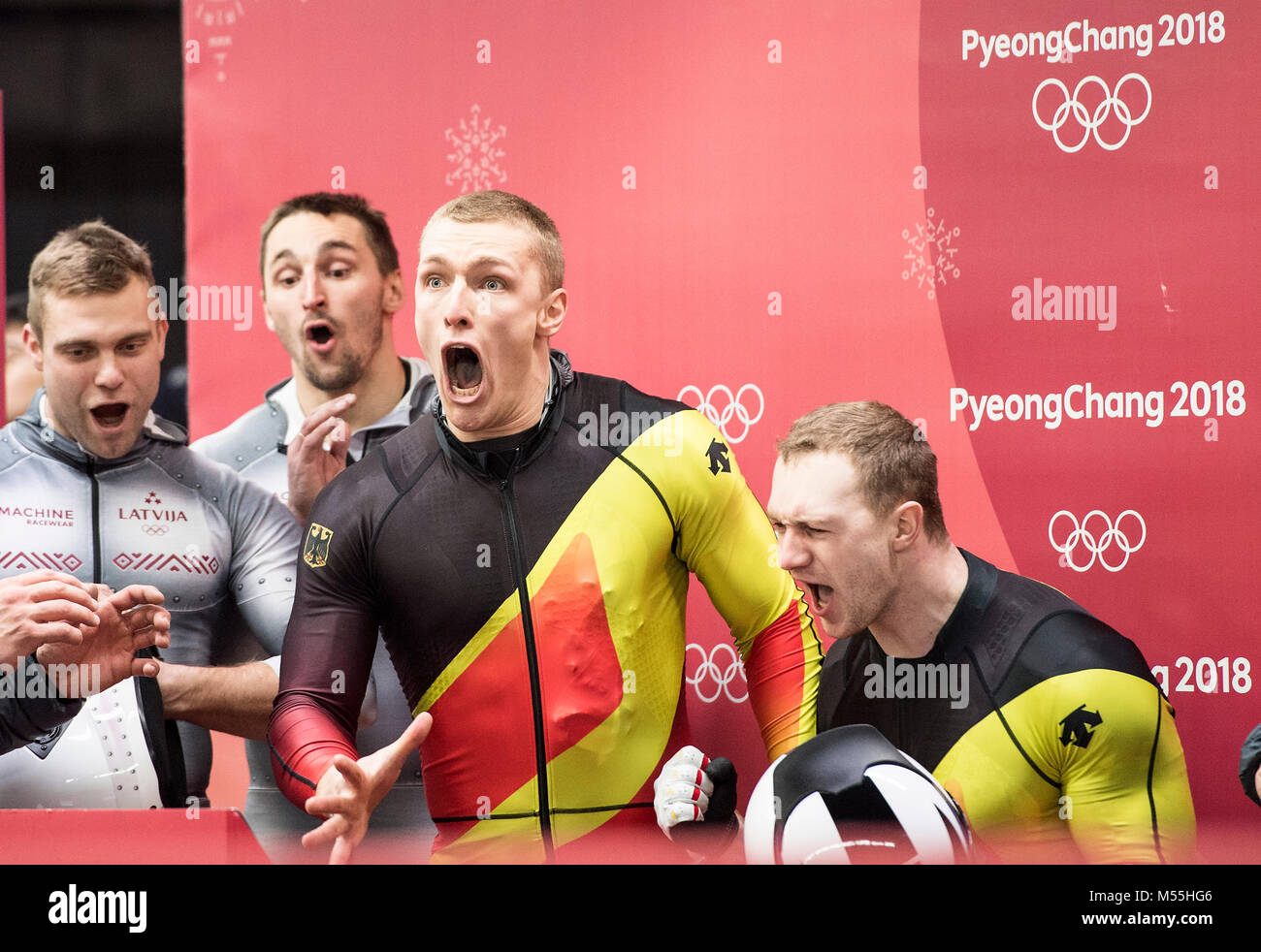 Pyeongchang, South Korea.Francesco FRIEDRICH/Thorsten MARGIS, GER, im ...