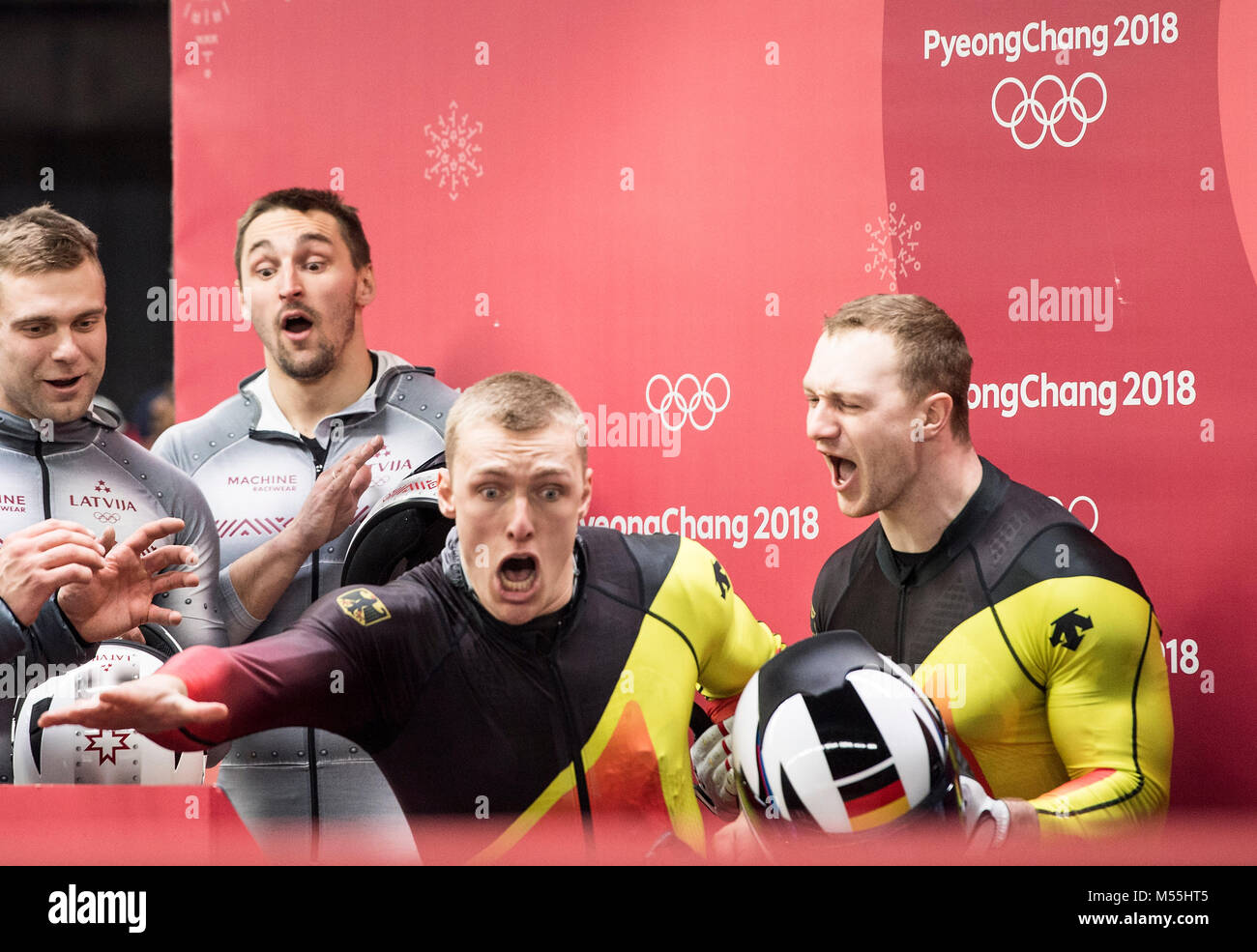 Pyeongchang, South Korea.Francesco FRIEDRICH/Thorsten MARGIS, GER, im ...
