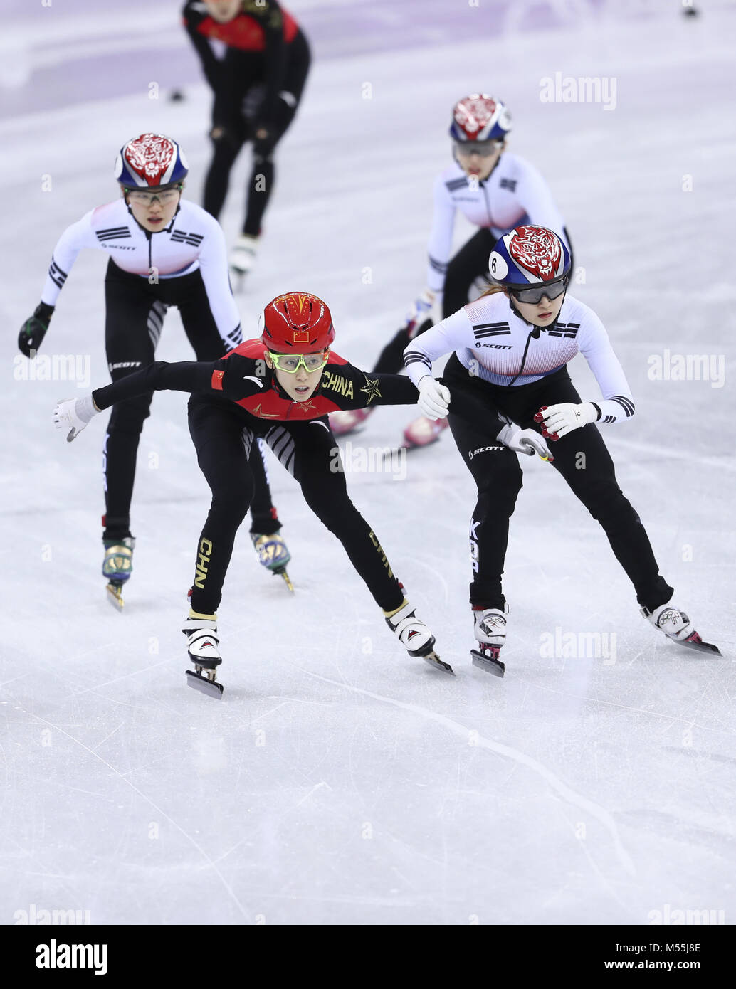 Pyeongchang, South Korea. 20th Feb, 2018. Team China's member Fan Kexin ...