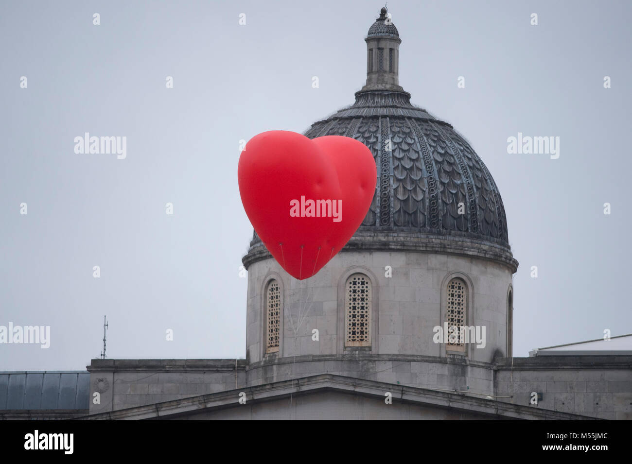 Trafalgar Square, London, UK. 20 February 2018. British fashion ...