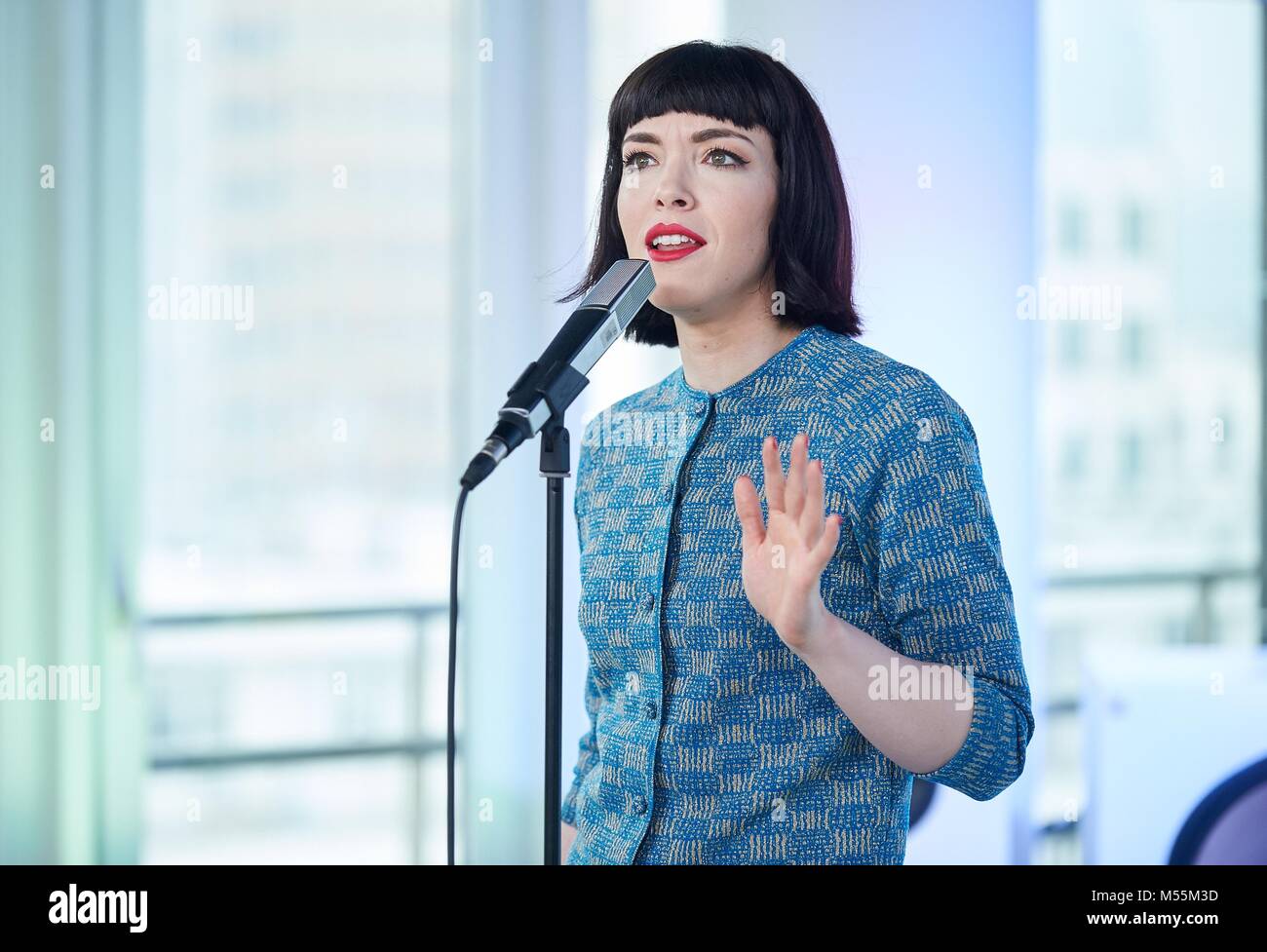 Warsaw, Poland. 20th February, 2018. Elise LeGrow, Canadian artist and ...