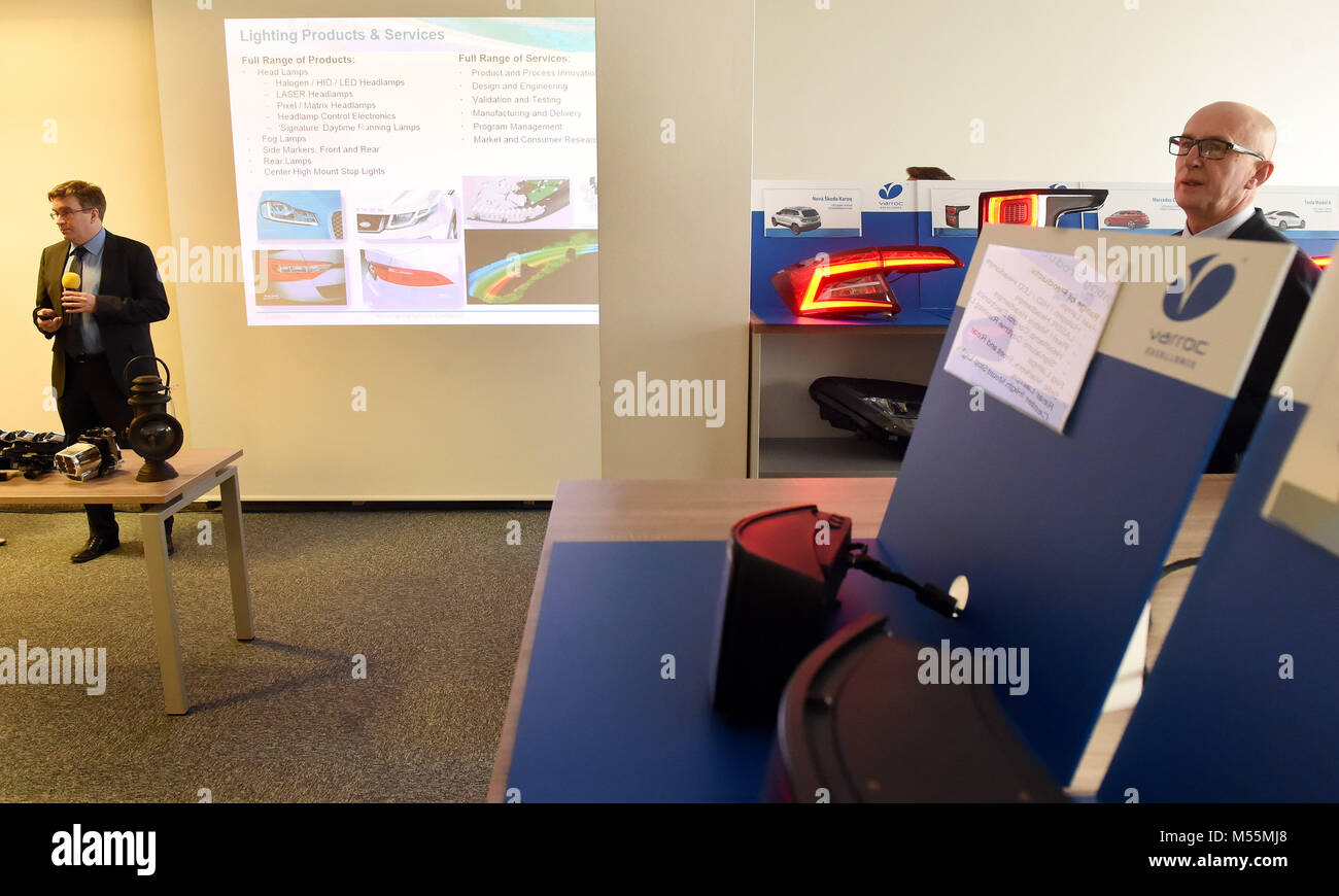 Ostrava, Czech Republic. 20th Feb, 2018. The new lighting technology ...