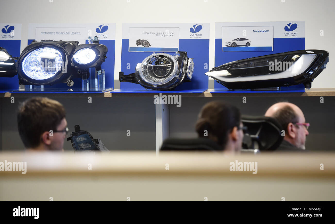 Ostrava, Czech Republic. 20th Feb, 2018. The new lighting technology ...