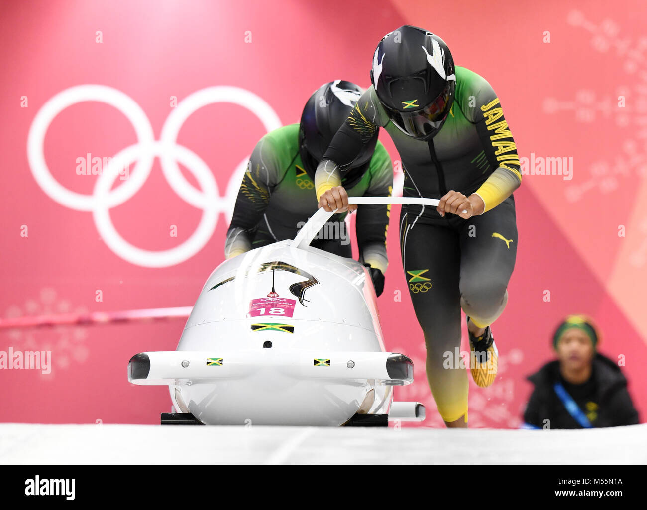 Pyeongchang, South Korea.20 February 2018, Winter Olympics, Bobsleigh ...