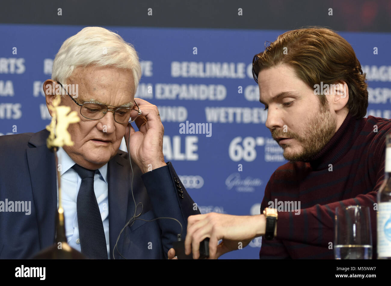 Jacques Lemoine (Engineer Flight AF123) and Daniel Brühl during the '7 ...